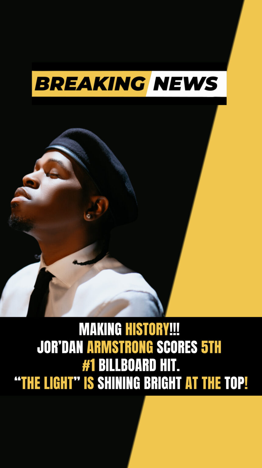 MAKING HISTORY: JOR’DAN ARMSTRONG EARNS 5TH BILLBOARD #1 - Gospel Music ...